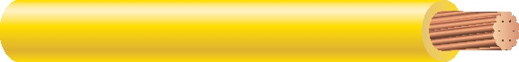 THHN 1 AWG Stranded Annealed Copper Cable- Yellow
