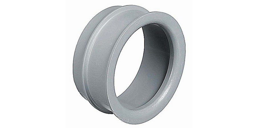 END, BELL, 5" PVC, SCHED 40/80, GRAY