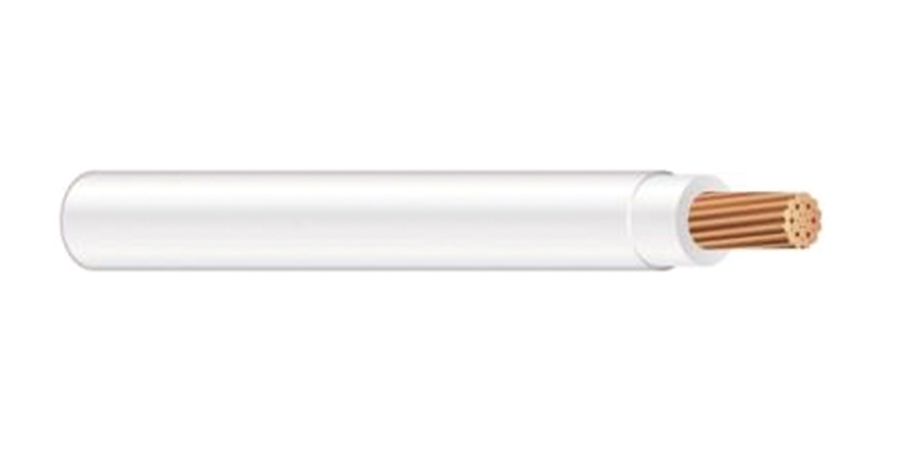 THHN 2 AWG Stranded Annealed Copper Cable - White