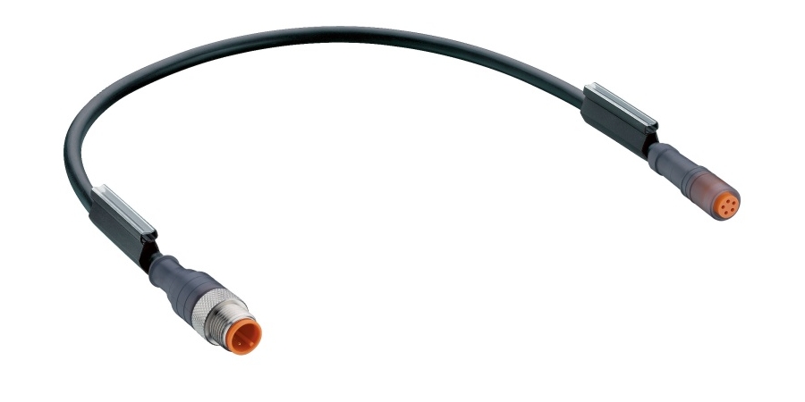 Cordset, 15m L, Black, Unshielded, 0.25 sq. mm, 5mm Dia