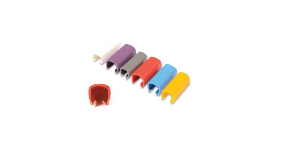 Color Coded Cable Clip, Length 3mm, PVC