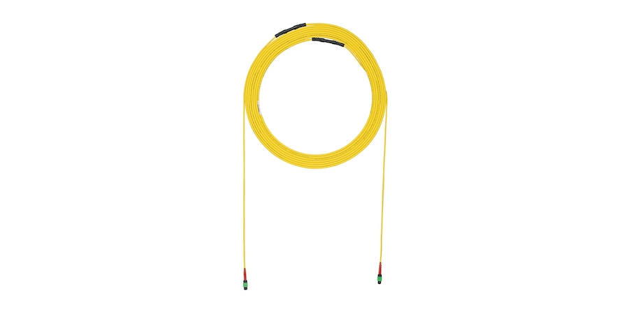 HD Flex Fiber Trunk, OS2, 24-Fiber, MPO Female to MPO Female, Plenum ...
