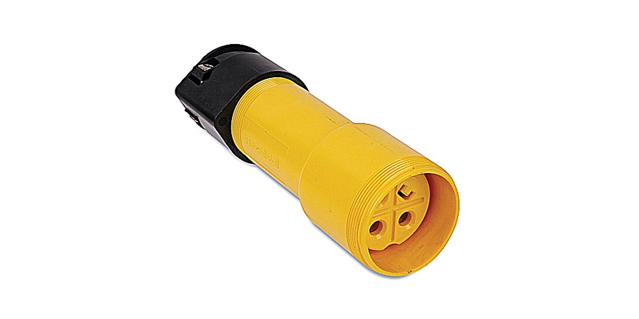 Reverse Service Female Connector,50 A,Yellow,2 Pole,3 Wire,CSA, UL ...