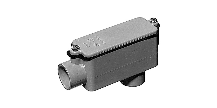 Conduit Body, 2 Hub, LB, PVC, Trade Size 3 in.