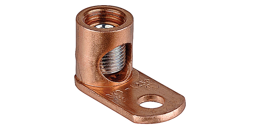 Mechanical Connector, 1 Conductor, 13/32 in. Stud, 6 AWG Min, 250 kcmil ...
