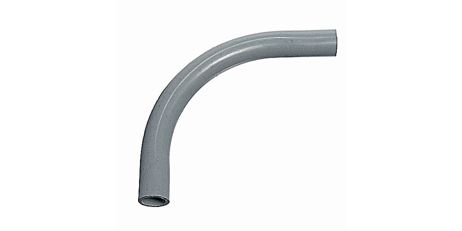 Conduit Elbow, 2 in., 90 deg., PVC, Plain End Connection