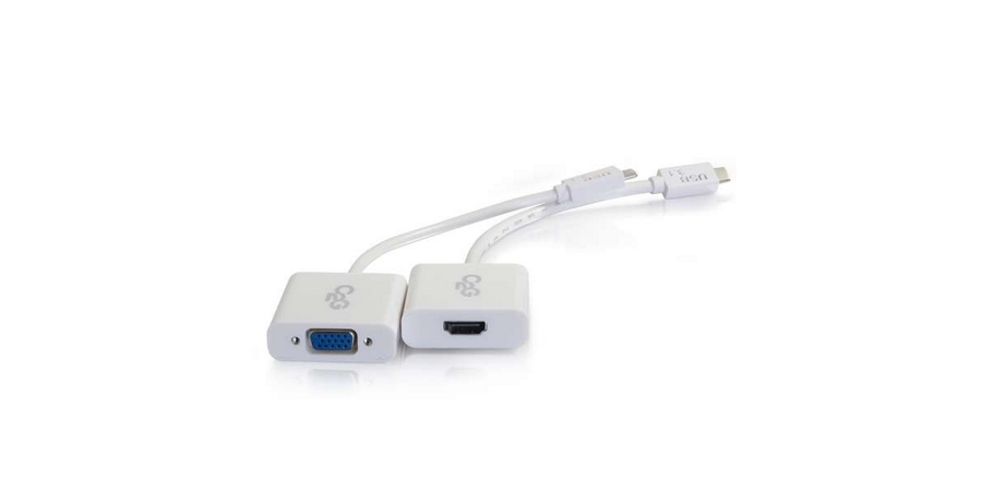 Audio/Video Adapter Kit, Outputs HDMI, White, Polyvinyl Chloride, 30V ...