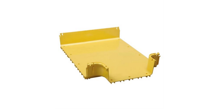 Tee, Engineering Thermoplastic, Horizontal, Yellow