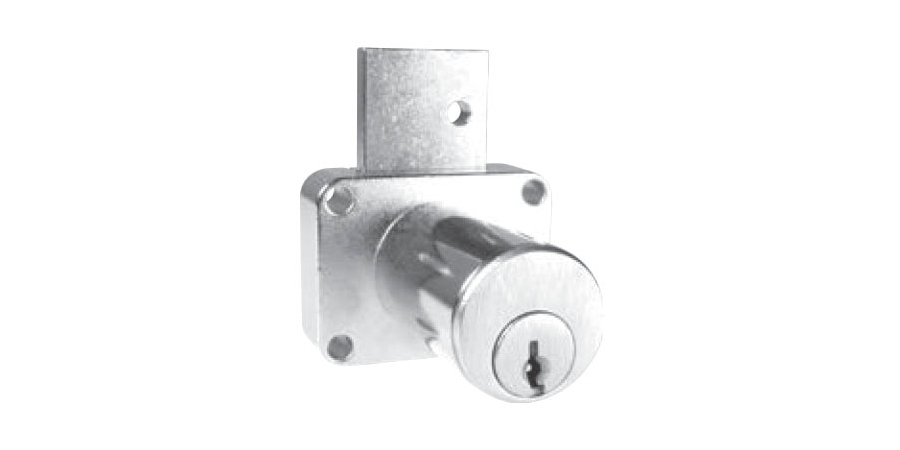 Deadbolt Cabinet Drawer Lock, Polished Dull Chrome, Pin Tumbler Key ...