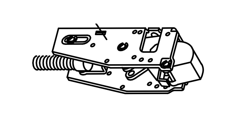 Top Latch Assembly, For Use With 9000 Series Concealed Vertical Rod ...