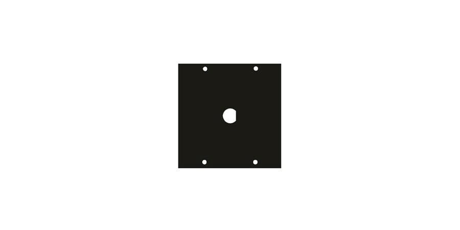 UCP Panel, 1/2 in., Brushed Anodized, Aluminum, Black