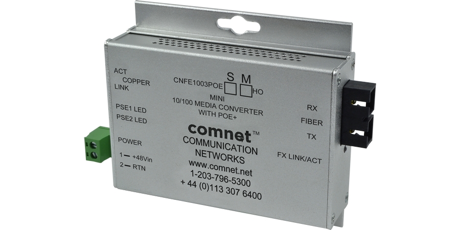 Media Converter, Conversion: Copper to Fiber, 2-Port, Network ...