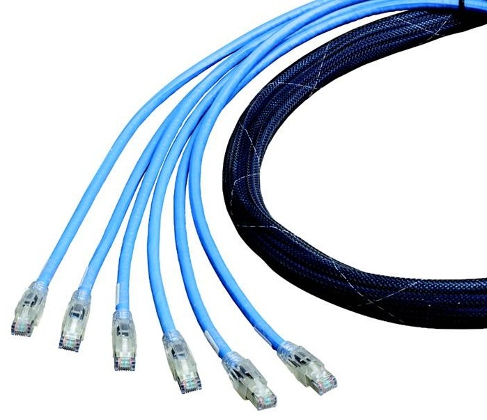 Cable Assembly, Cat 6A, 24 AWG, Solid, 28 ft. L, F/UTP