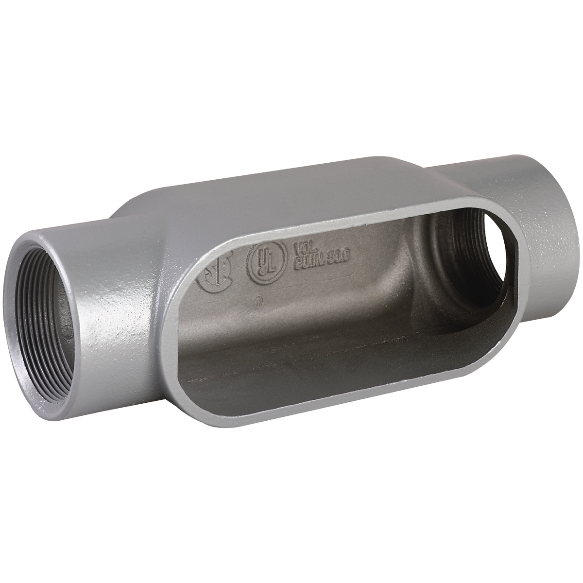 Conduit Body, 3/4 in., Side Access, Threaded Connection, Iron, C ...