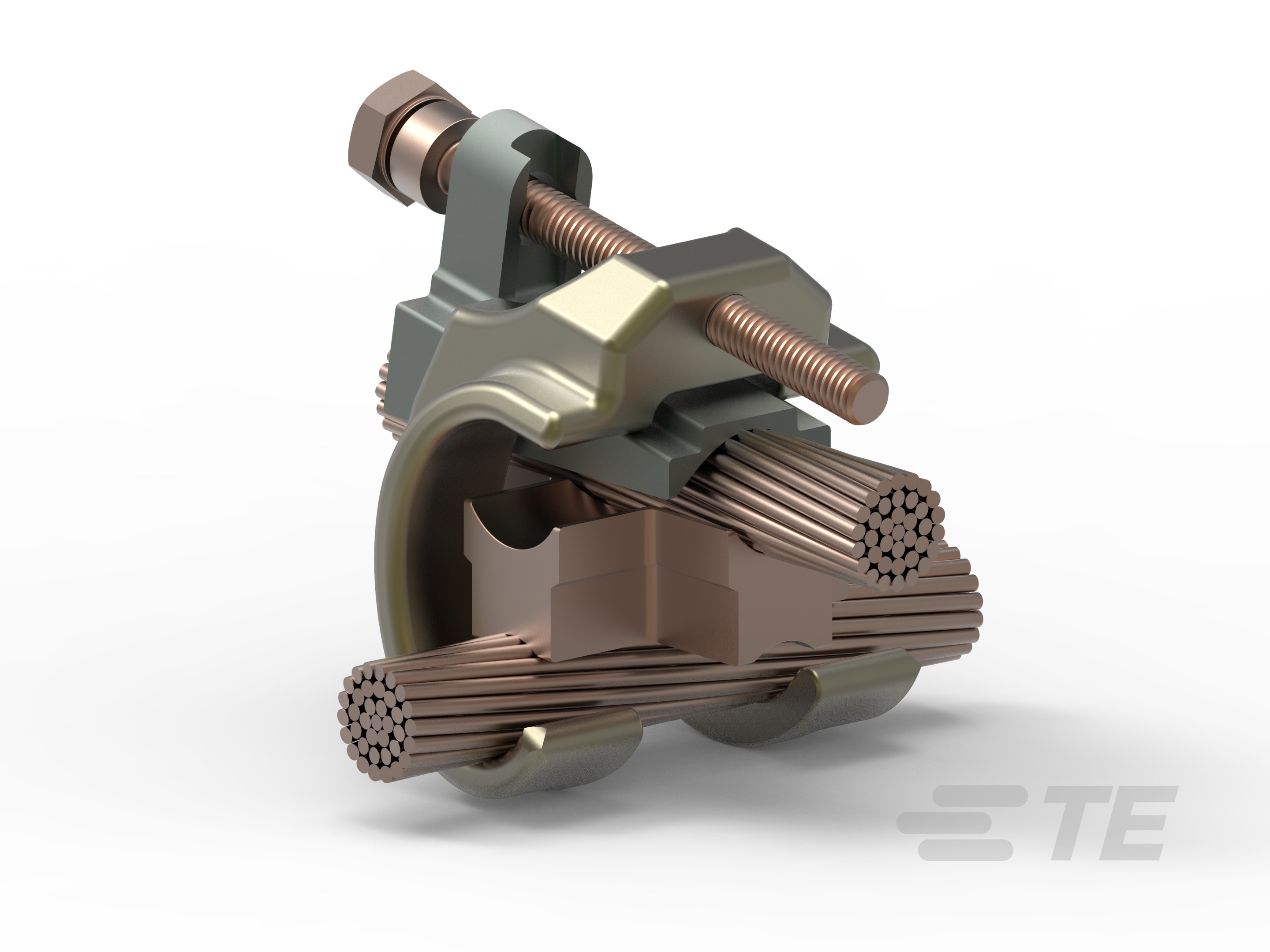 Grounding Grid Connector,3/4 in.,5/8 in.,Wedge,LxW: 103.5 x 68.3 mm ...