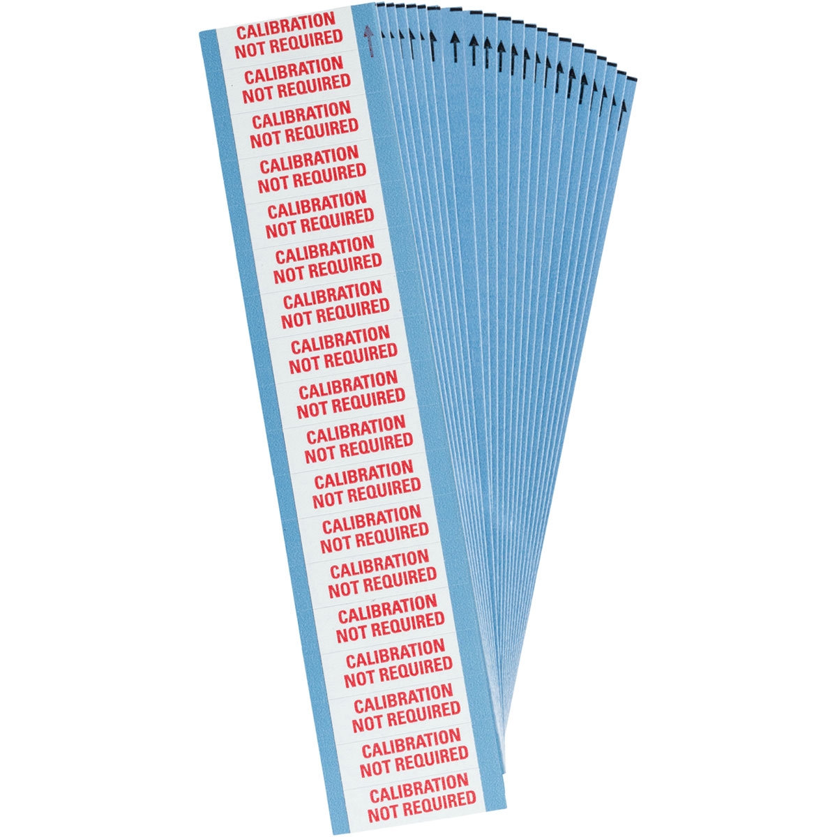 Calibration Labels 0.5 in H x 1.5 in W Cloth Red on White 25 Cards/Pk