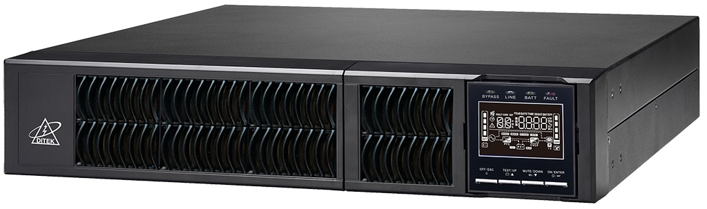 DITEK's DTK-UPS3000R 3kVA On-Line UPS is our most powerful UPS, combining double-conversion ...