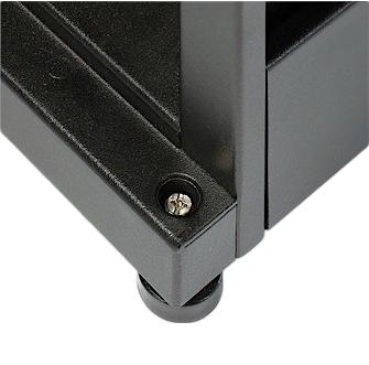 Server Rack Enclosure,Black,47.24 in. Dp,88.9 in. Ht,Steel,Rail Mount ...
