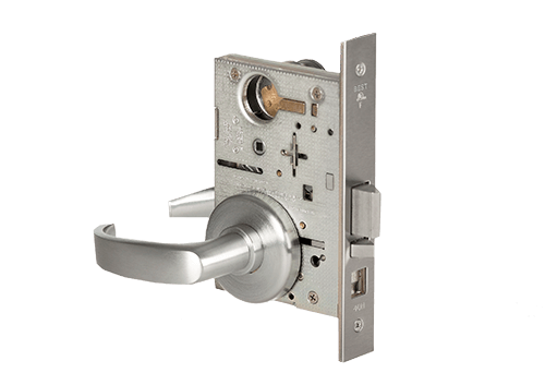 Mortise Lock, ANSI: Grade 1, Function: Storeroom Lock, US26D Satin ...