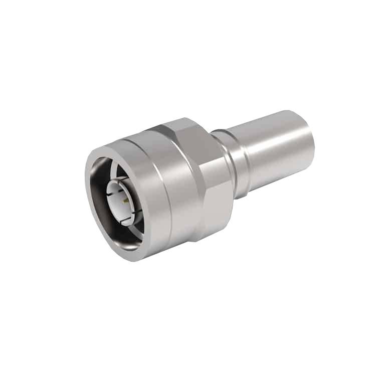 Coaxial Connector, Male Pin Plug Connector, Silver, 1500 V