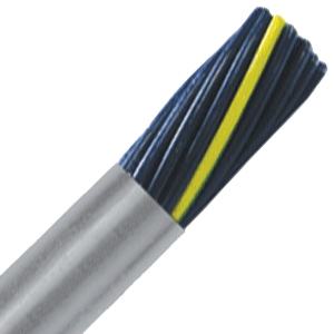 Flexible Power and Control Cable, Bare Copper, Gray, Thermoplastic ...
