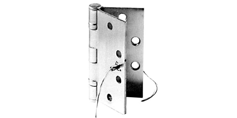 Electrified Hinge, Full Mortise Hinge, US26D Satin Chrome, 4-1/2 in. H ...